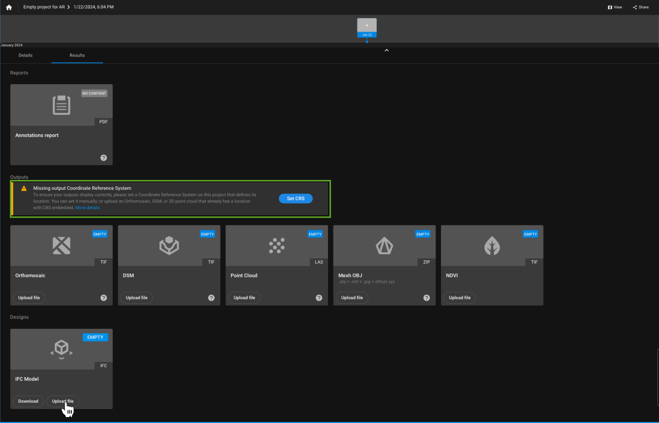 How to define a project coordinate system in PIX4Dcloud